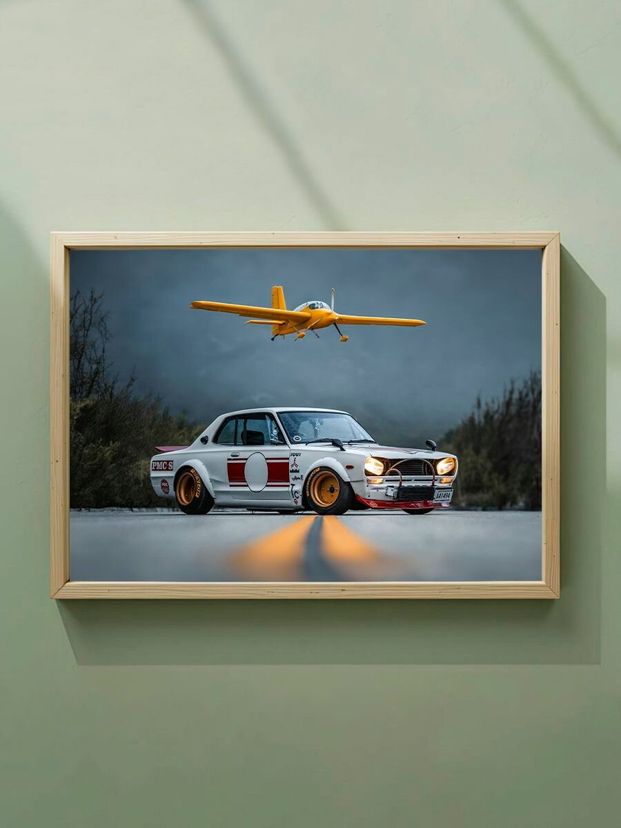 Постер, плакат на стену "JDM Nissan Skyline" 42Х29,7см (А3)
