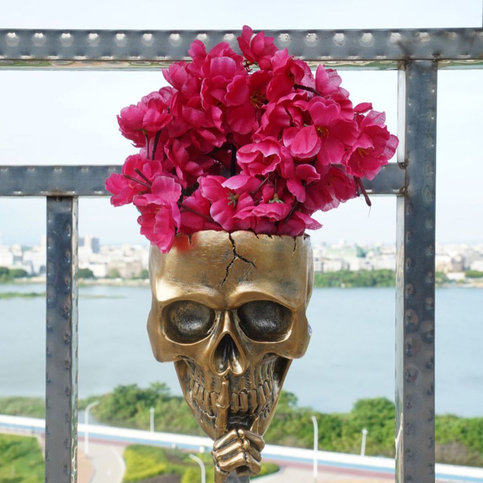 Фигурка новогодняя, Золотой, высота 19.50см