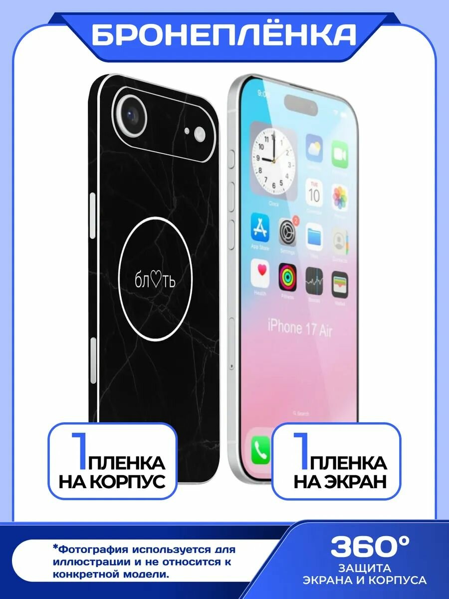 Пленка на экран и корпус для iPhone 17 Air