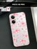 Чехол на Poco X8 Pro / Поко X8 Про с принтом Розовые цветочки и звездочки, прозр...