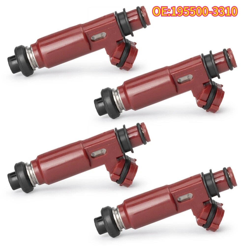 Новые топливные форсунки (4 шт.) 195500-3310 BP4W-13-250 для 1999-2000 1.8L L4 FJ584