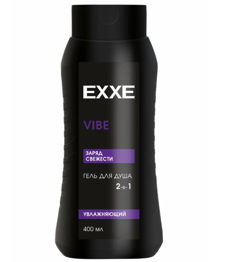 EXXE Гель для душа 2-в-1 мужской увлажняющий Заряд свежести Men Vibe 400 мл