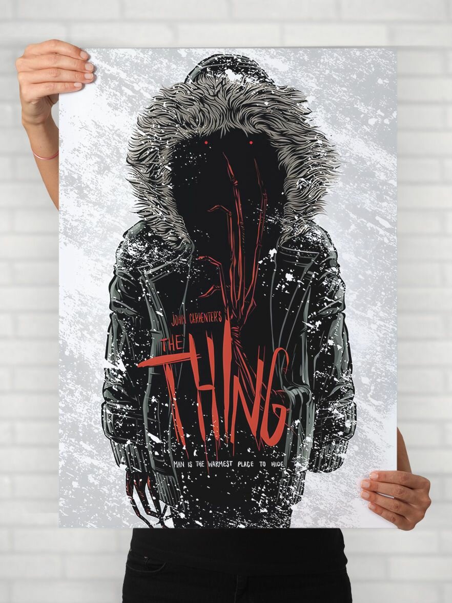 Плакат на стену для интерьера Нечто (The Thing 48) - Постер по фильму, кино, хоррору формата А1 (60x84 см)