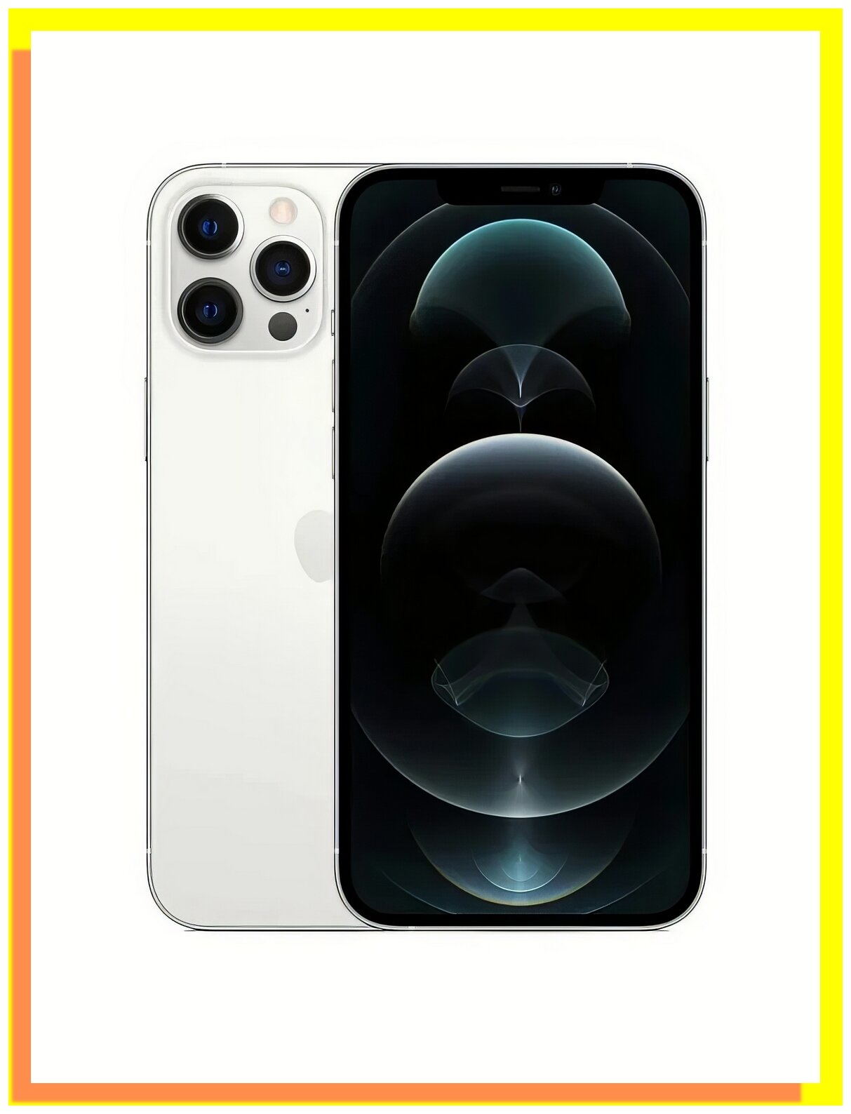 Смартфон Apple iPhone 12 Pro Max 6ГБ/128ГБ, Серебристый/Silver, Dual nano-SIM, 5G, процессор A14, большой четкий дисплей