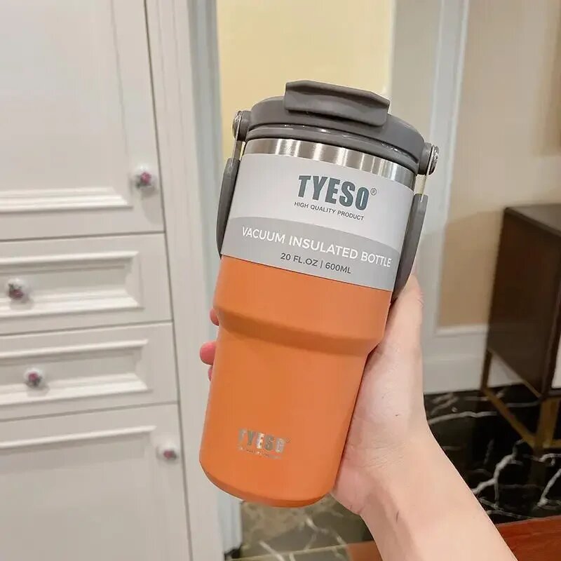 Термокружка TYESO 600 мл, оранжевый цвет