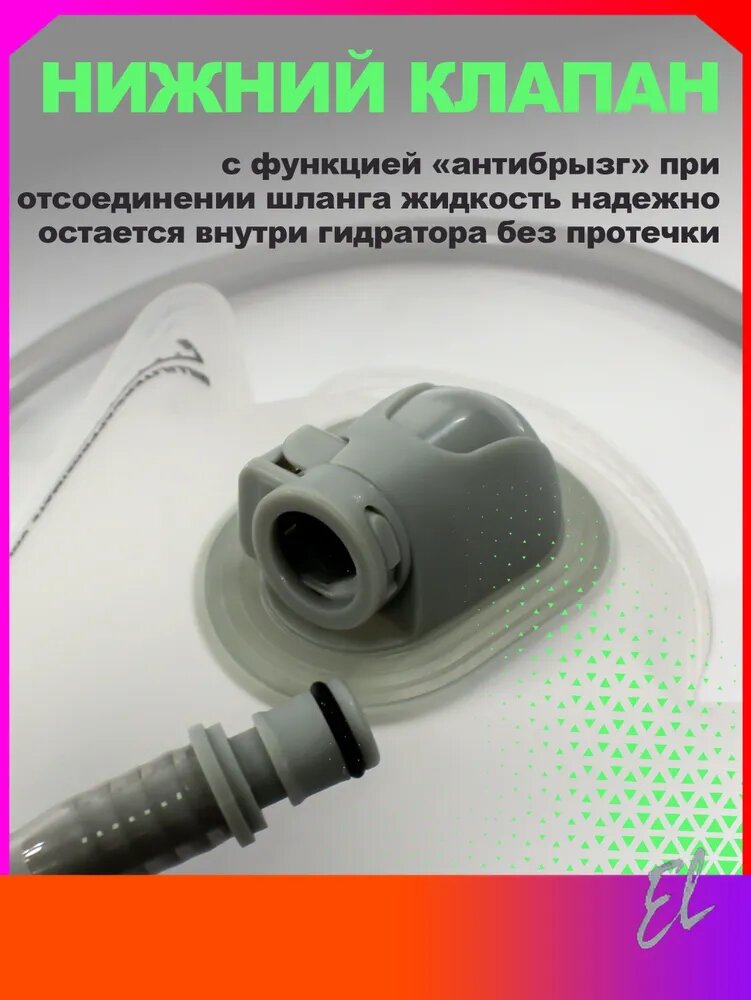 ANXTOR Рюкзак с гидратором для бега 12л серый, нейлон, с отделениями, для мужчин и женщин — фото 1