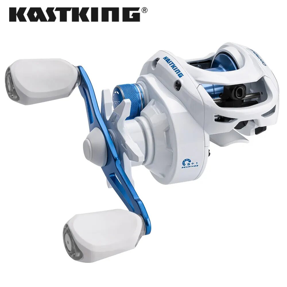 KastKing Centron Lite, мультипликатор, левая рукоятка, белый