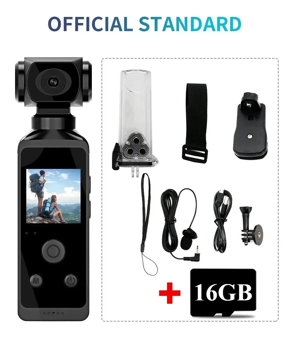 Экшн-камера MBVM 4K 16GB, цвет: camera with 16GB