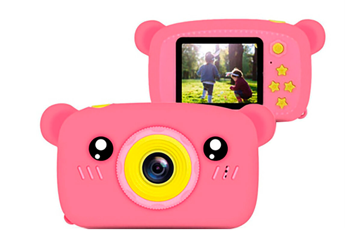 Фотоаппарат цифровой детский медвежонок CHILDREN'S FUN CAMERA X500-R-33