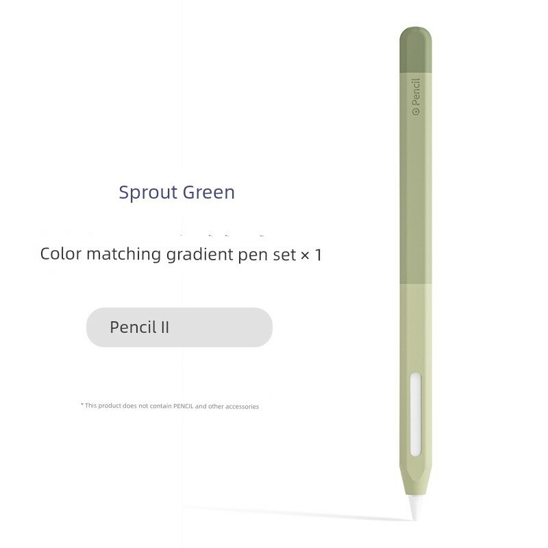 Силиконовый чехол для Apple Pencil 2/Pro — светло-зеленый, защитный чехол для планшета iPad