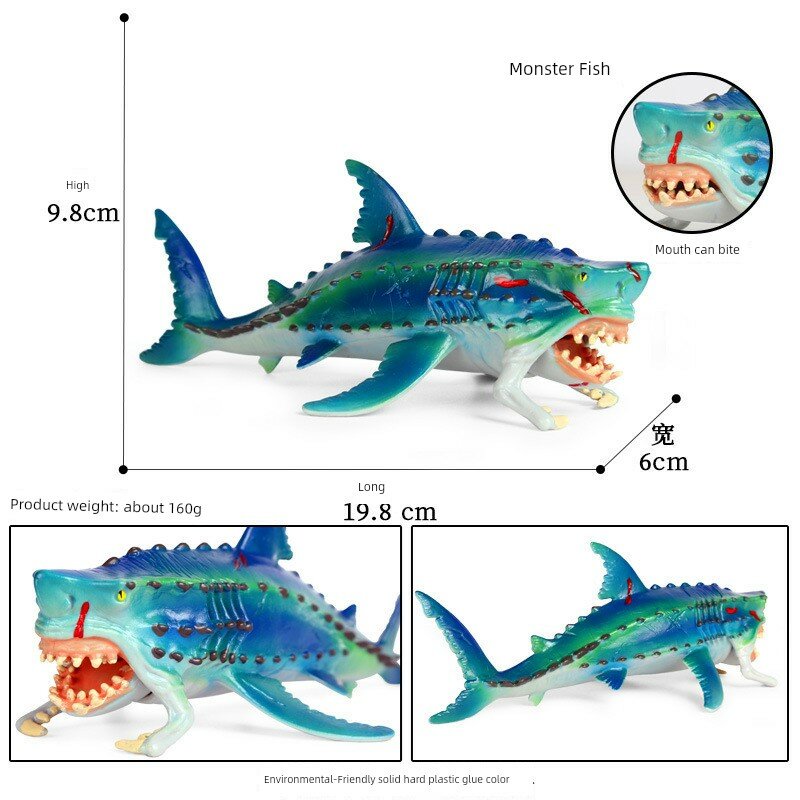 Детская негабаритная игрушка Mosasaurus Neptune Dragon Snake Neck Dragon Dinosaur, мягкий клей, имитация животного,