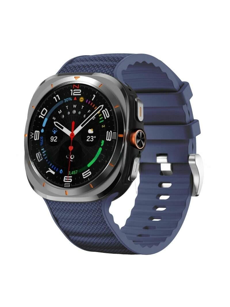 Спортивный ремешок для Samsung Watch Ultra Samsung Galaxy Watch 6 силиконовый ремешок 47mm