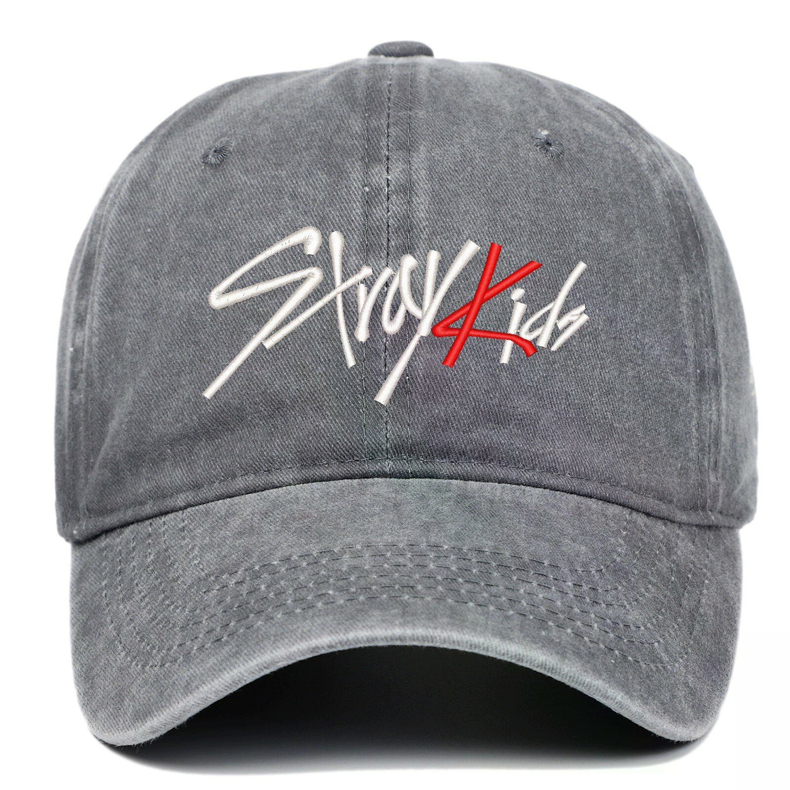 Бейсболка "Stray Kids", с вышивкой, унисекс, регулируемая, мягкая, хлопок
