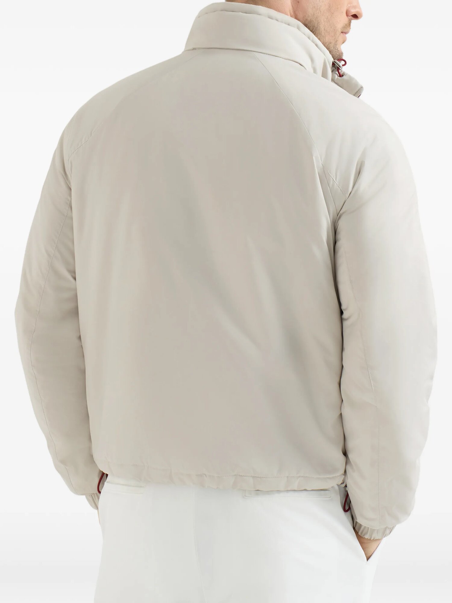 Куртка BRUNELLO CUCINELLI Lightweight nylon outerwear jacket with packable hood, размер 60, разноцветный — фото 1
