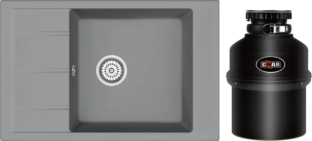 Комплект Мойка Emar Quartz / Измельчитель Emar ATC-KZ560A