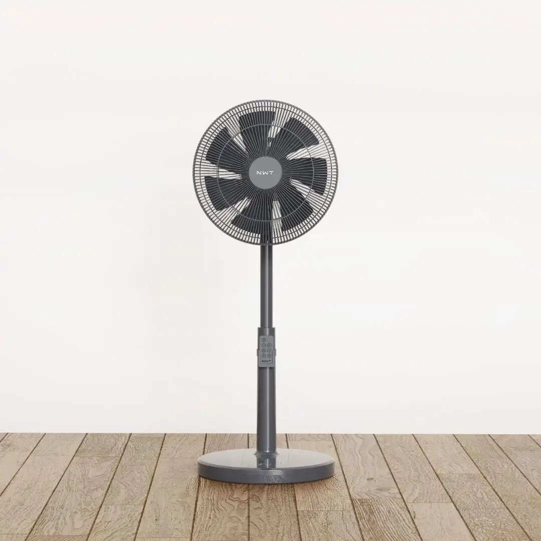 Вентилятор для дома NWT 220V 28W с интернет-управлением, инверторный, низковольтный, широкий угол подачи воздуха, 7 скоростей вращения, регулируемая высота.