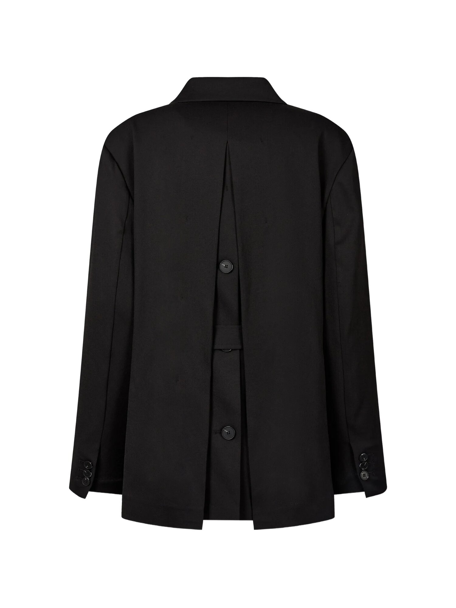 Куртка STUDIO TOMBOY Belted button-back jacket, размер S, черный — фото 1