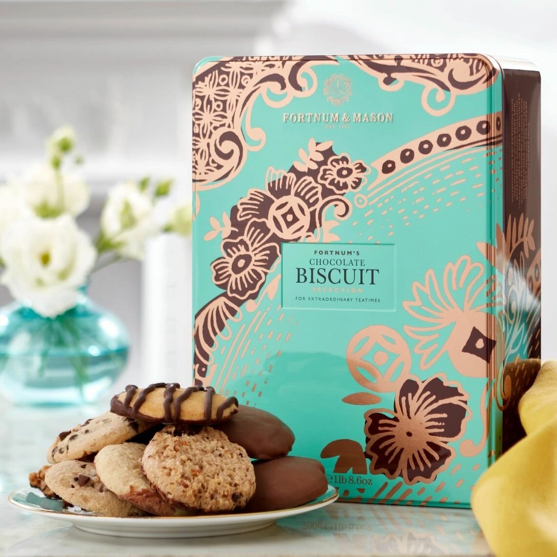 Fortnum&Mason Ассорти 6 видов печенья Piccadilly Chocolate Biscuit Selection, 700 г