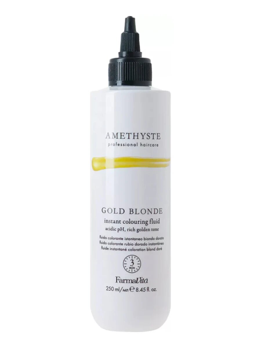 Флюид Farmavita Amethyste Instant Cilir Fluid для мгновенного тонирования, тон Gold Blonde