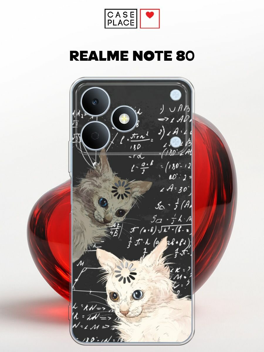Чехол на Realme Note 80 / Реалми Нот 80 с принтом Кот размышляет