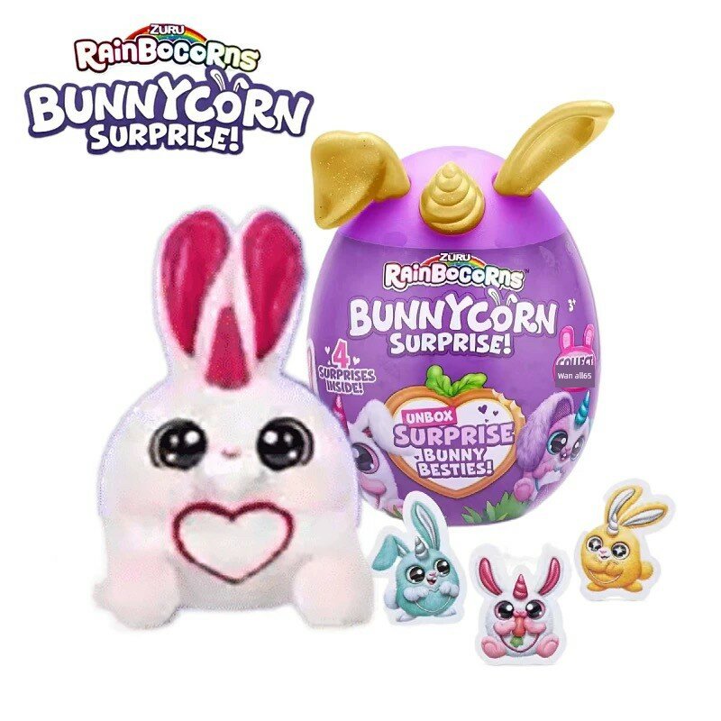 Мягкая игрушка Zuru Cloud Wave Unicorn Surprise Magic Egg: очень милая семья зайчиков, подарок для девочки на день