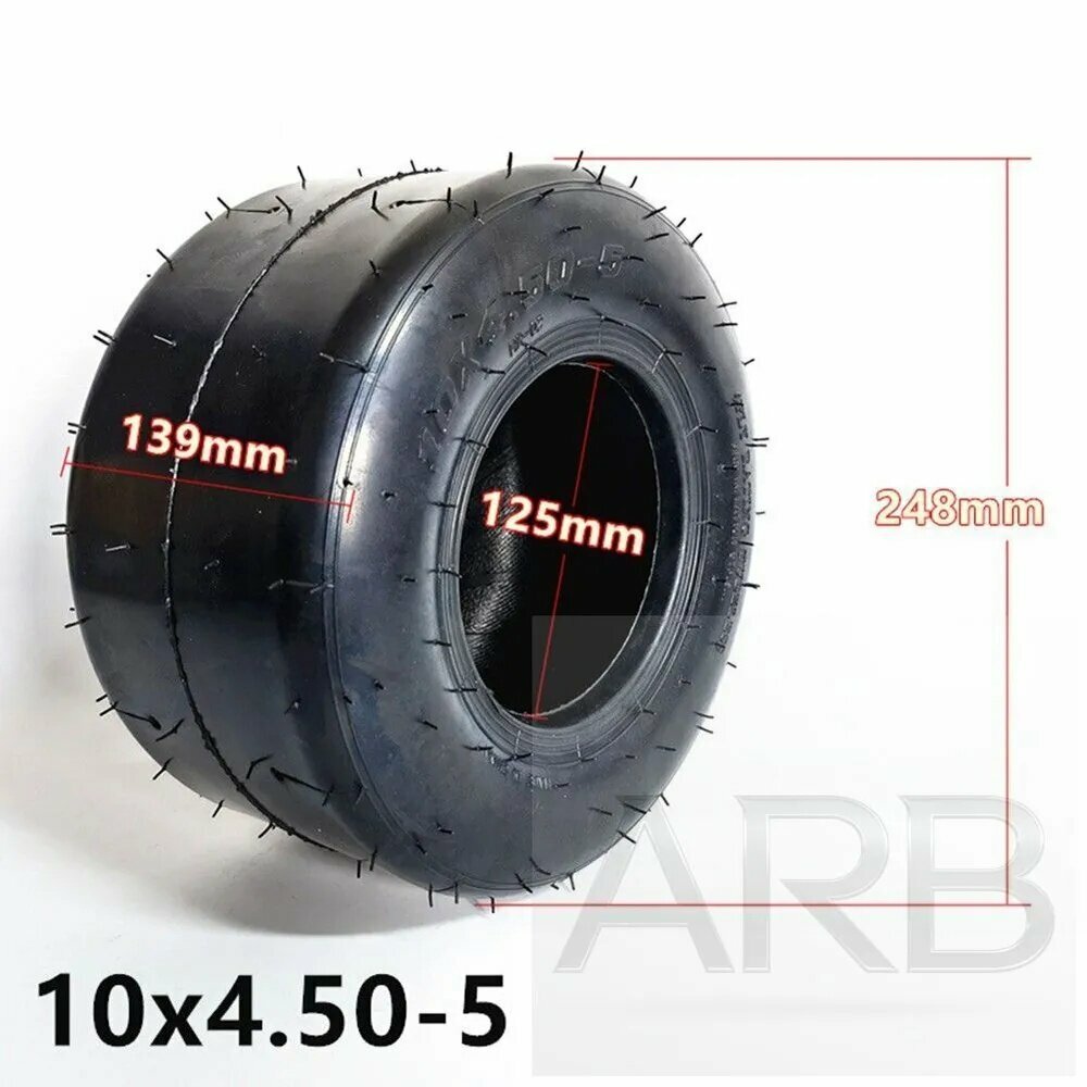 Шины для картинга 10x4.50-5 Соревновательные Бескамерные шины для Картинга Спереди и сзади