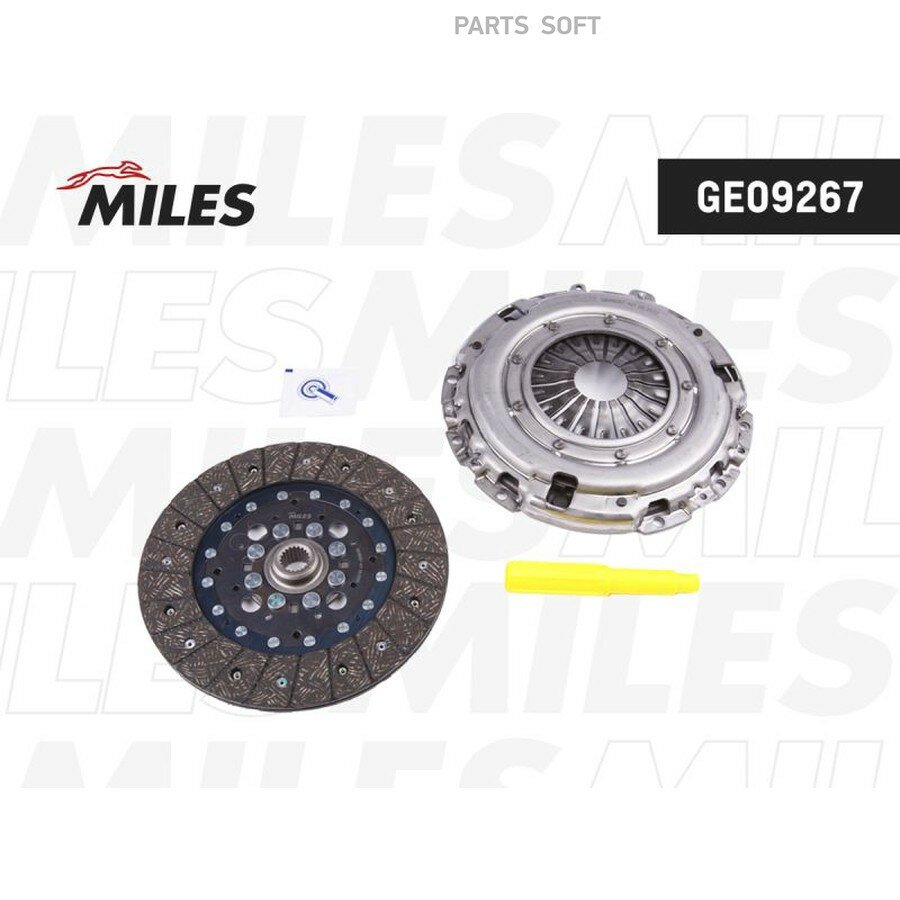 MILES GE09267 Сцепление к-т HYUNDAI I40/KIA SPORTAGE III 2.0GDI/MPI 12- 166/178 h.p. без выжимного подшипника ()