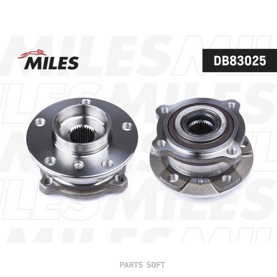 MILES DB83025 Ступица с подшипником передняя BMW X5 E70/X6 E71/72 07- ABS ()
