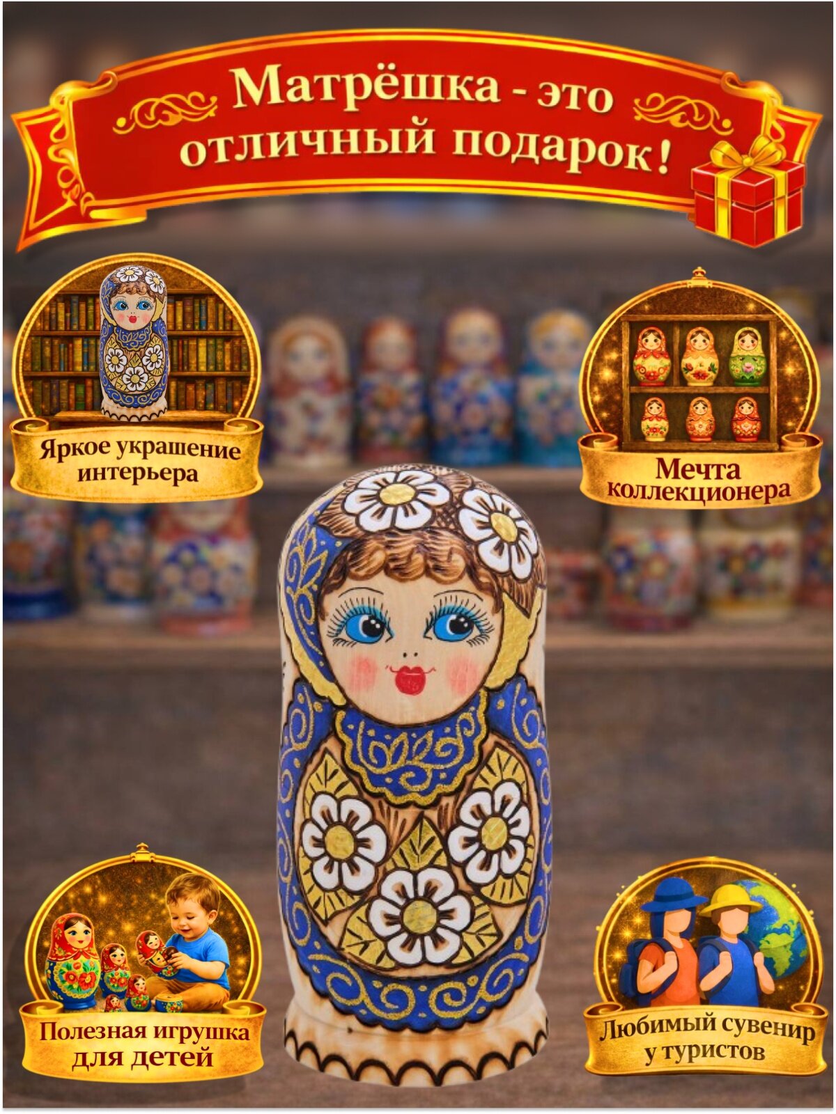 Матрешка Грушенька - душенька — фото 1