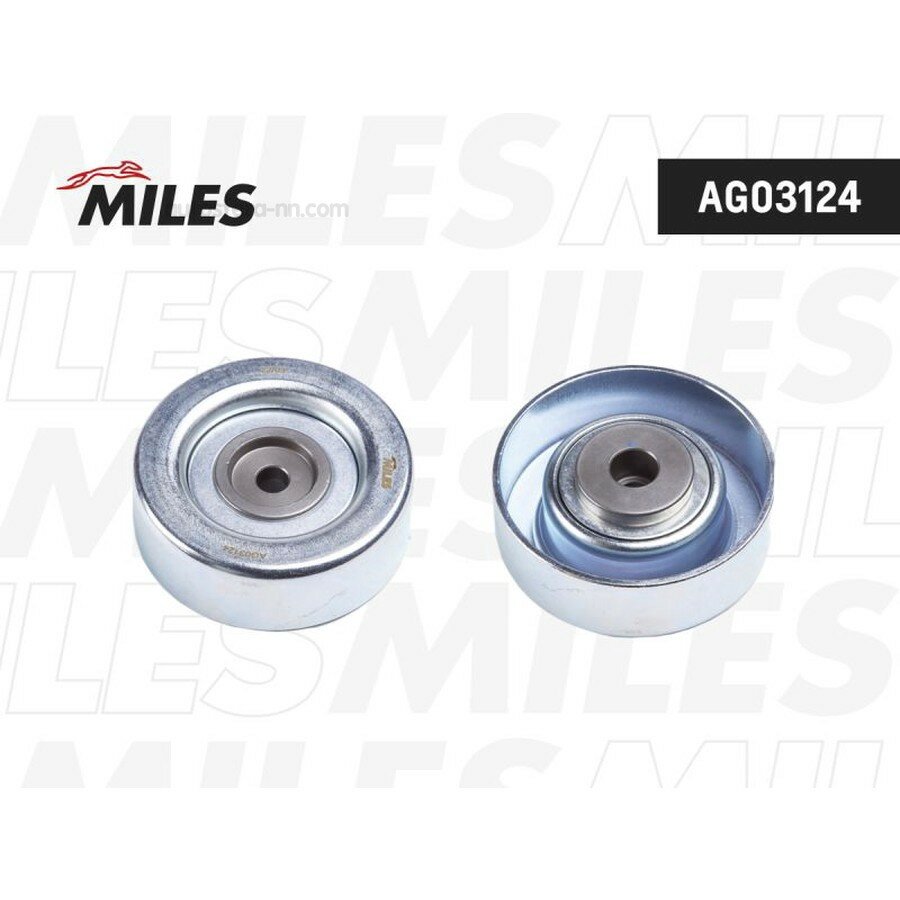 MILES AG03124 Ролик натяжителя поликлин. ремня