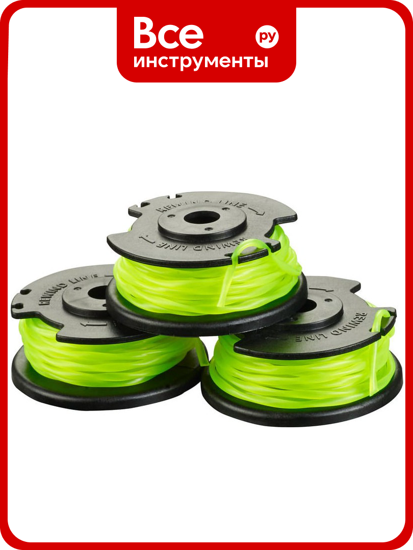 Шпуля для RLT36C33 (3 шт.) RAC143 Ryobi 5132002770, с аккумуляторными триммерами