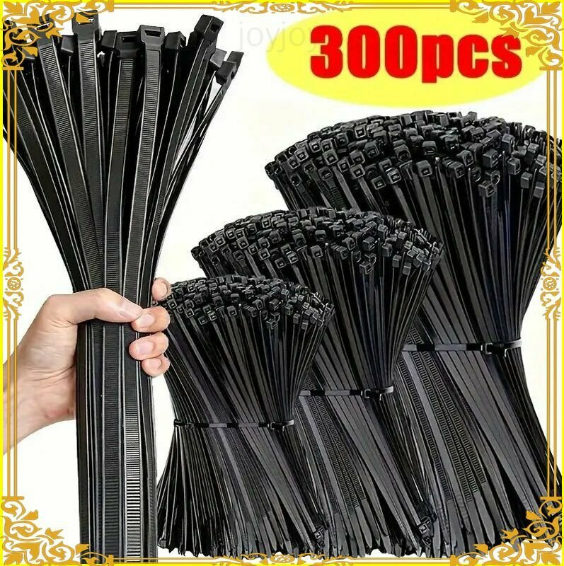 Хомут 25мм x 100, 150, 200мм до 200мм, 250 шт, ABS пластик