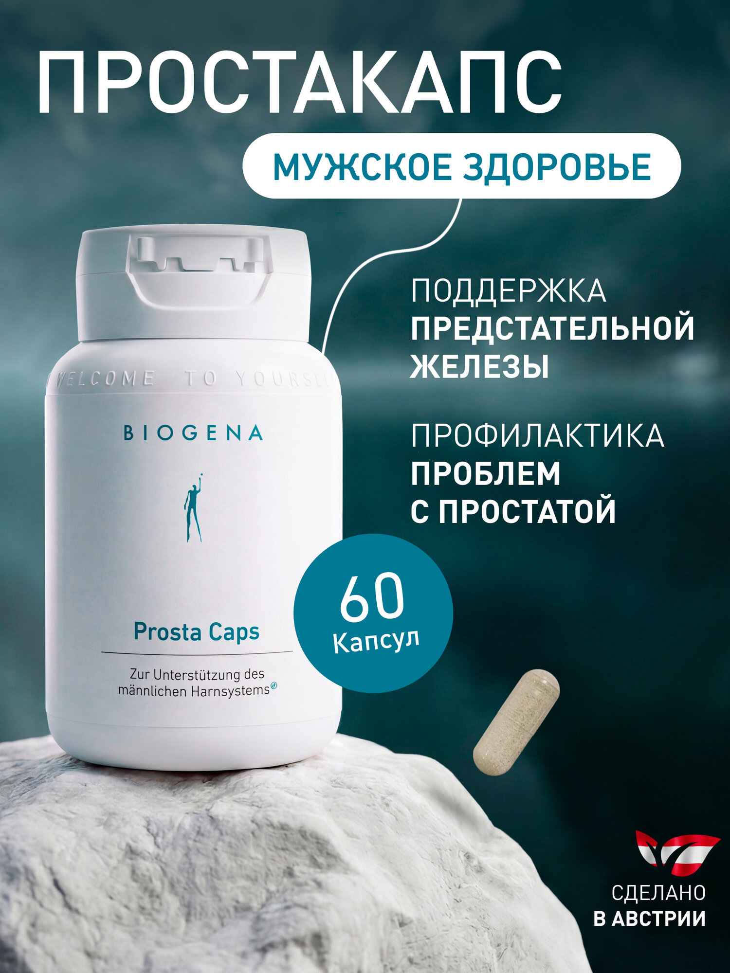 Biogena БАД для профилактики заболеваний простаты Простакапс / Prosta Caps 366 мг