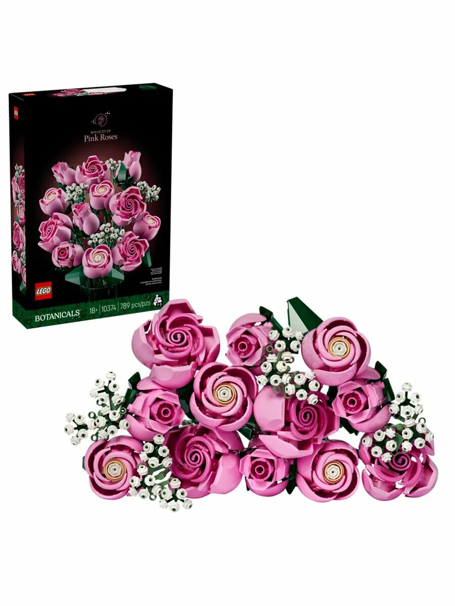 Конструктор LEGO Botanicals Bouquet of Pink Roses 789 деталей