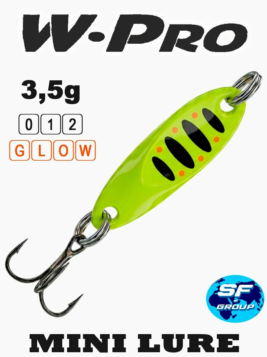 Блесна W-PRO WONDER mini lure 3,5 гр 30мм кастмастер #012