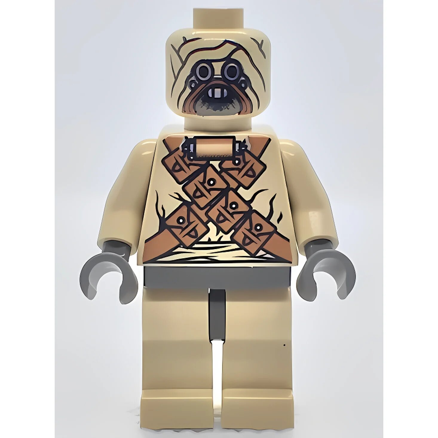 Минифигурка Lego Star Wars Tusken Raider - Tan Head, Plain Legs sw0052 U