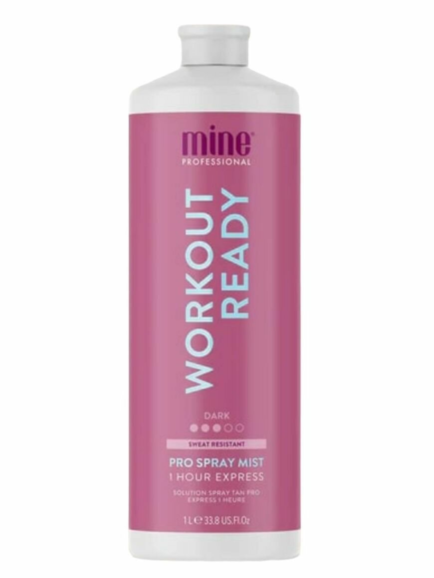 MineTan / Лосьон для моментального загара Workout Ready Pro Spray Mist 12% DHA 1000 мл