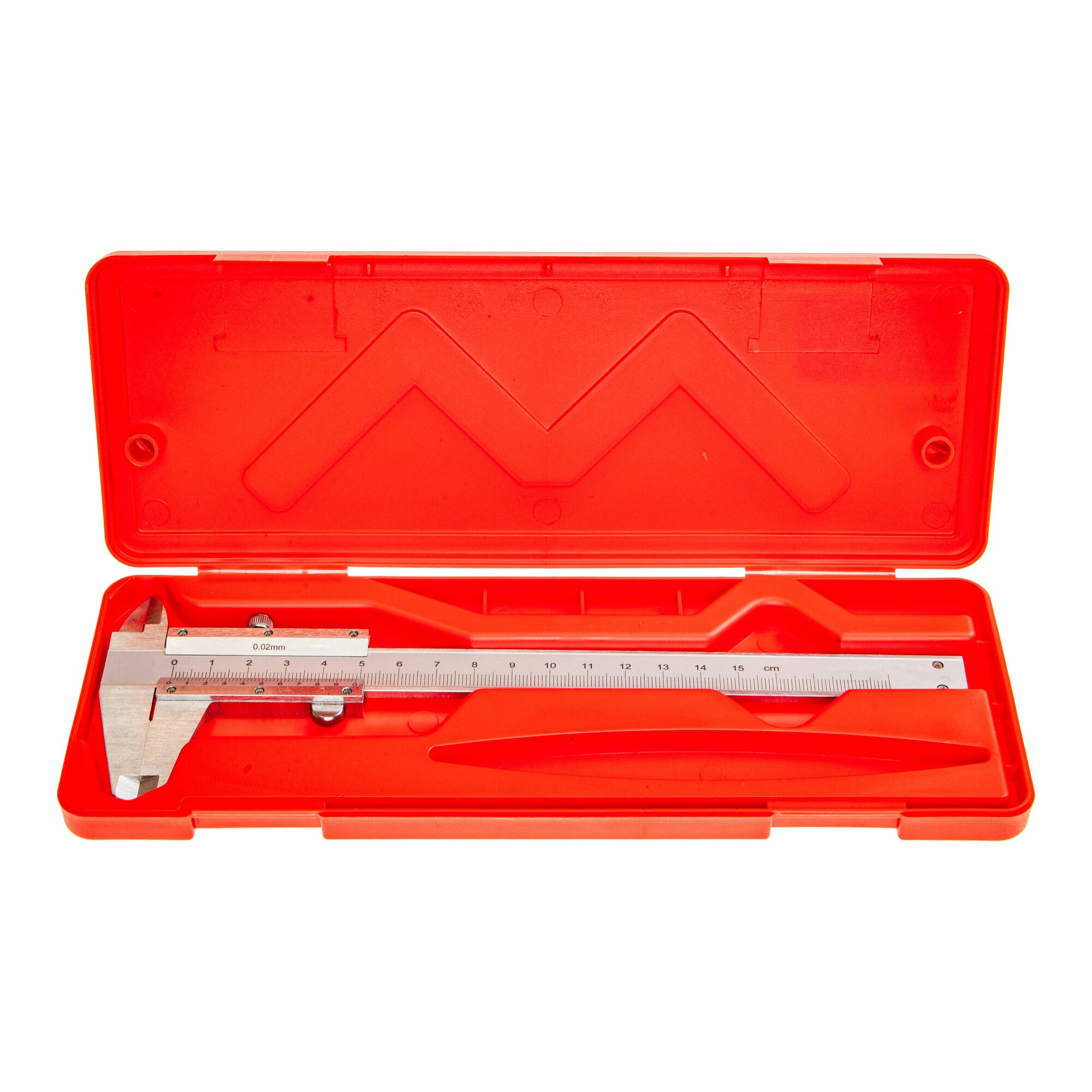 ER-15002 Штангенциркуль ER-15002 (0-150мм, 0.02мм; внутр. Ø, наруж. Ø + глубиномер), в пластиковом футляре эврика