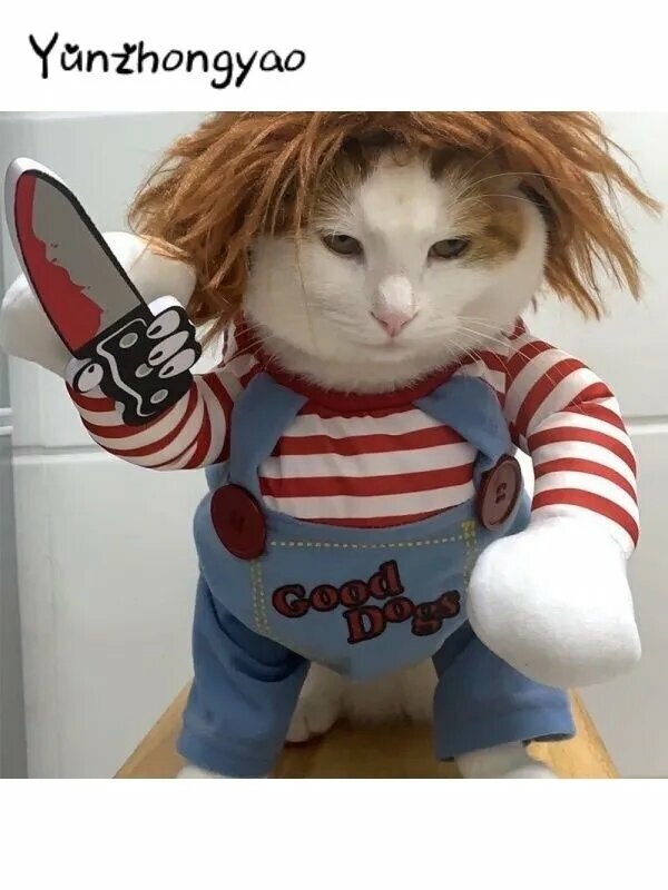 Yunzhongyao Смешная одежда для собак и кошек, COSPLAY, Хэллоуин