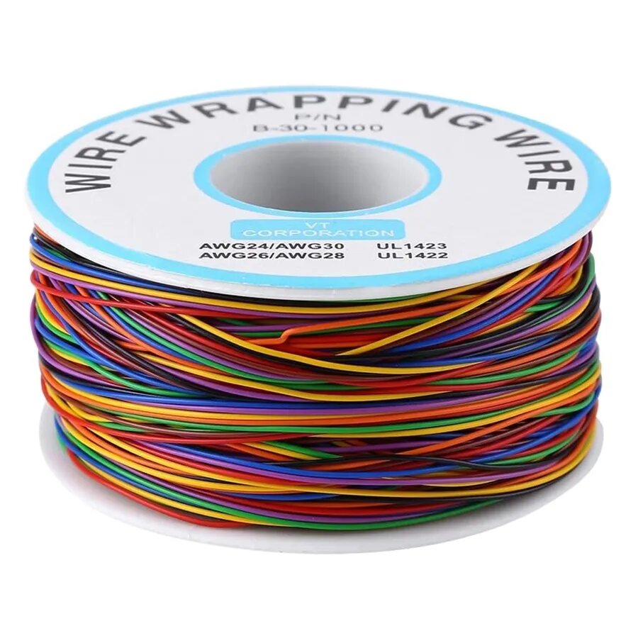 Луженый медный провод, 8-жильный P B-30-1000 250M 30AWG луженый
