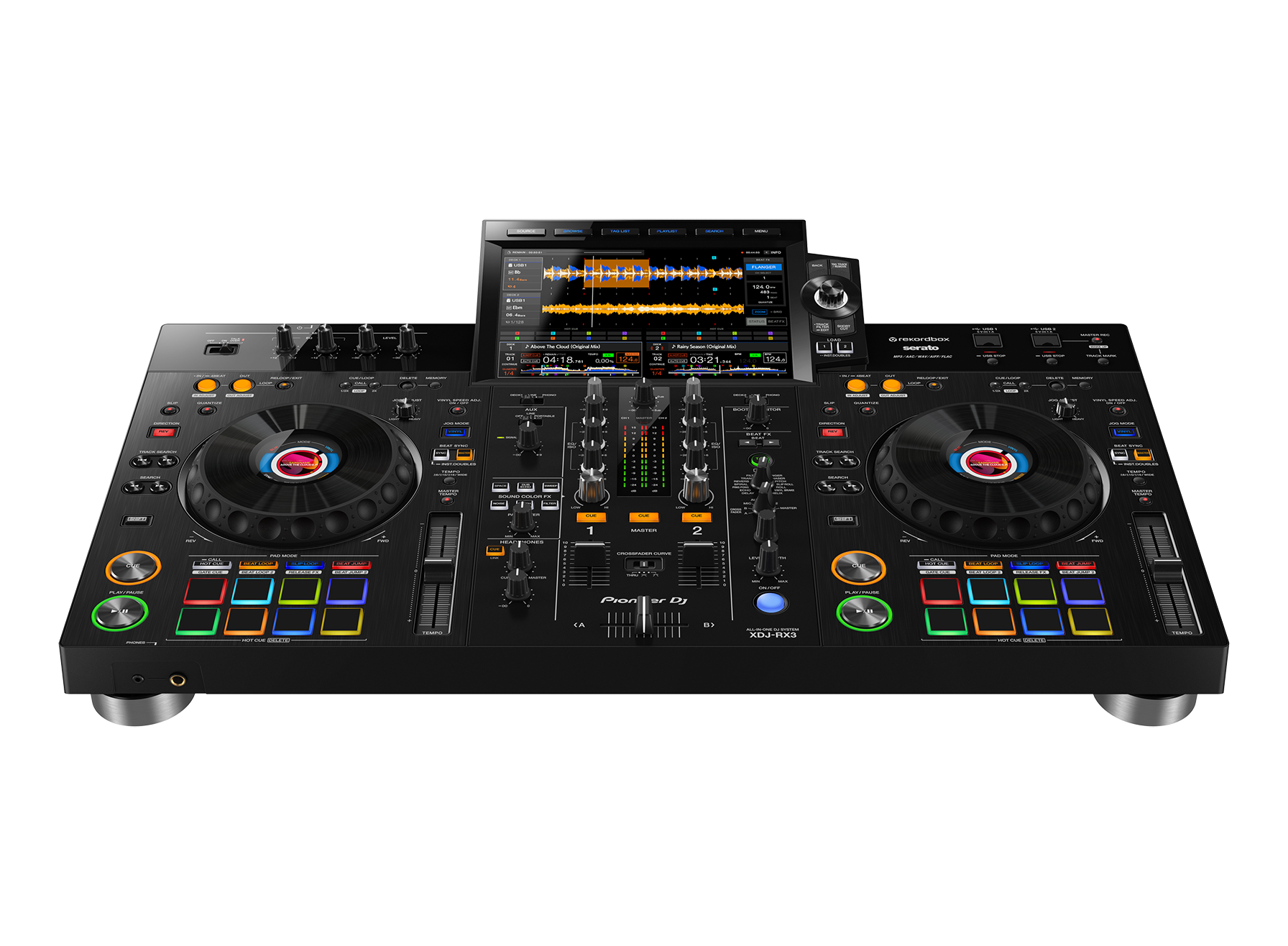 DJ-контроллер Pioneer XDJ-RX3, 20 Гц - 20 000 Гц. 2-х канальный.