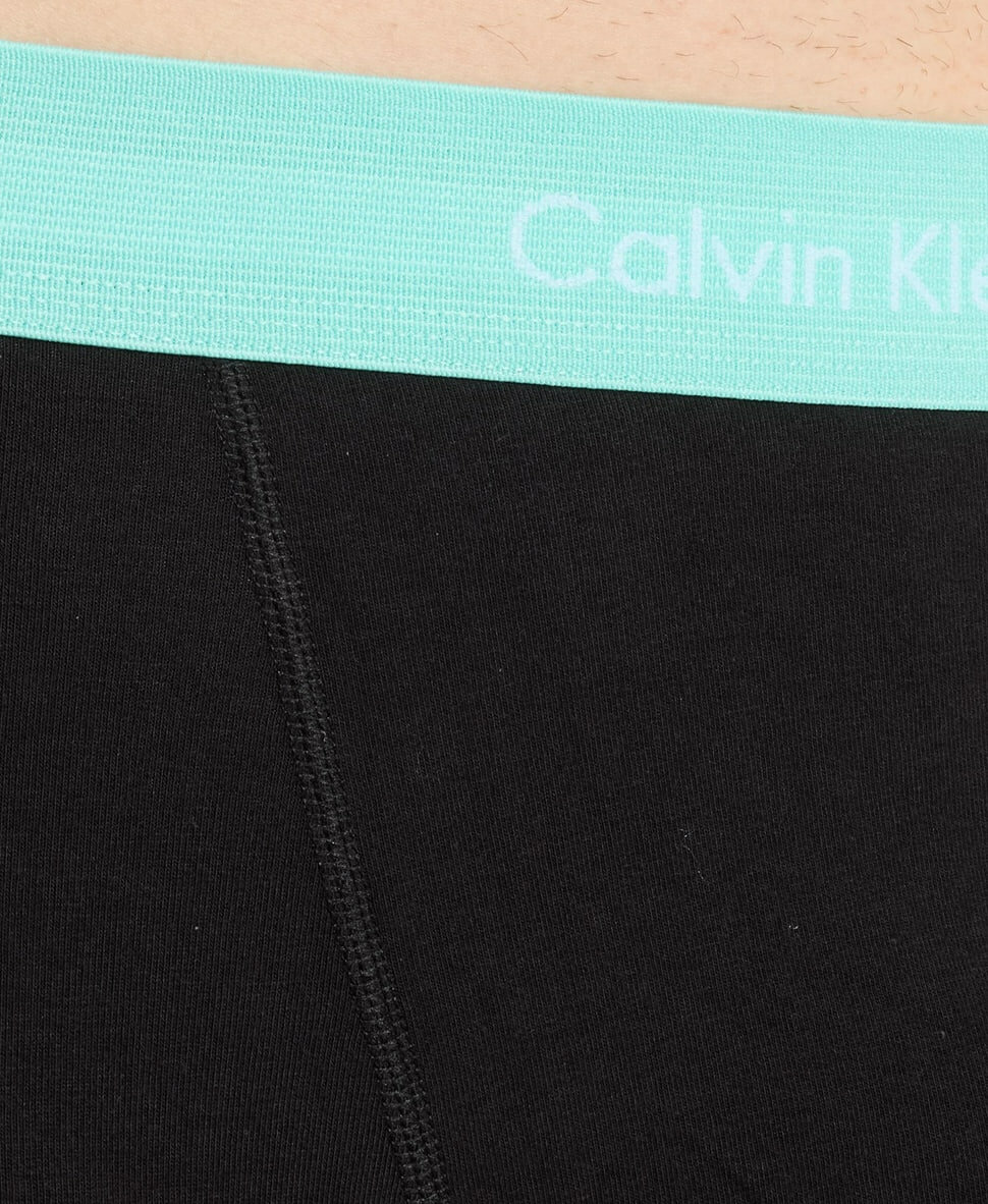 Трусы CALVIN KLEIN TRUNK 3 PACK COTTON STRETCH, комплект из 3 шт., размер S, черный — фото 1