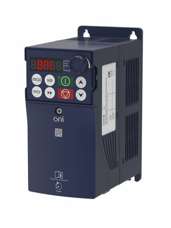 Преобразователь частоты FC-230 1Ф 220В 1.5кВт 7А встроен. тормозной модуль ONI FC-230-21-015T