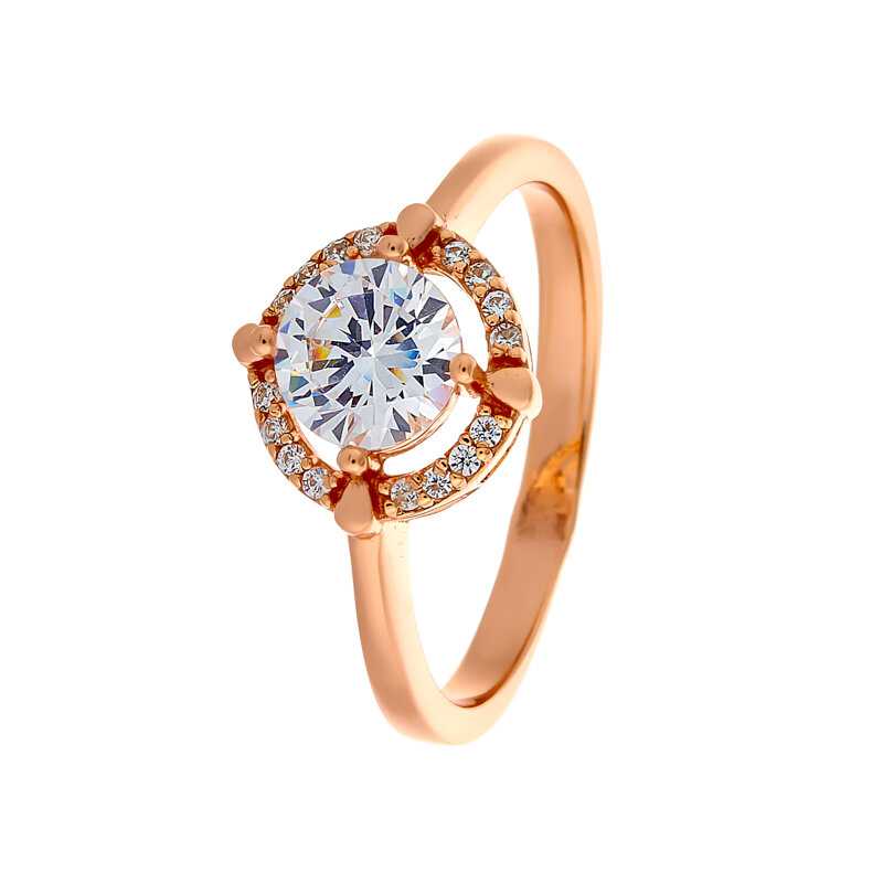 Кольцо, серебро, 925 проба, фианит