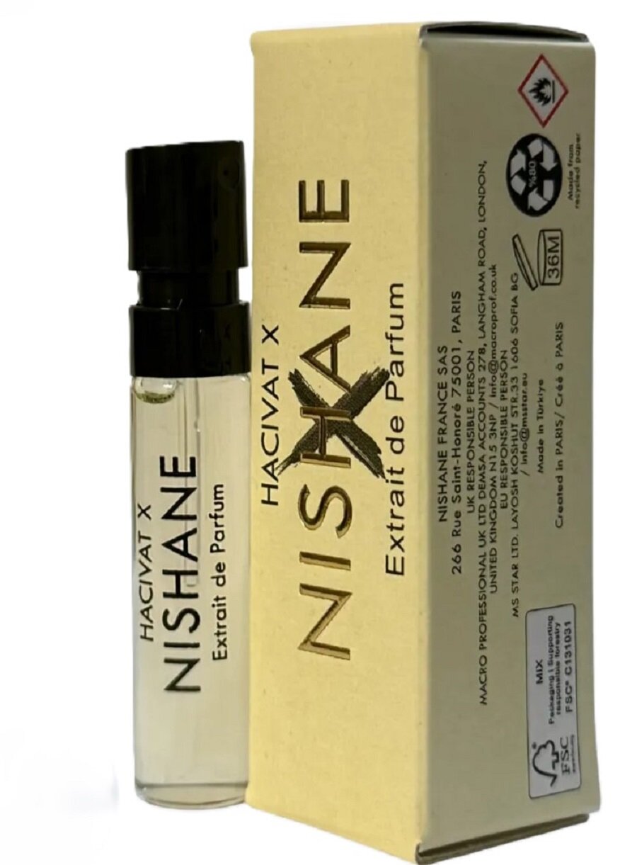 Экстракт духов NISHANE HACIVAT X унисекс 2мл (Extrait de Parfum)