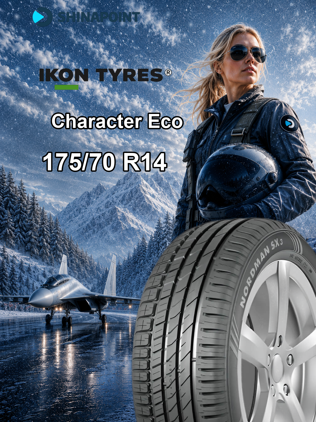 Шины летние R14 175 70 84 T автомобильная летняя резина лето IKON TYRES модель Character Eco
