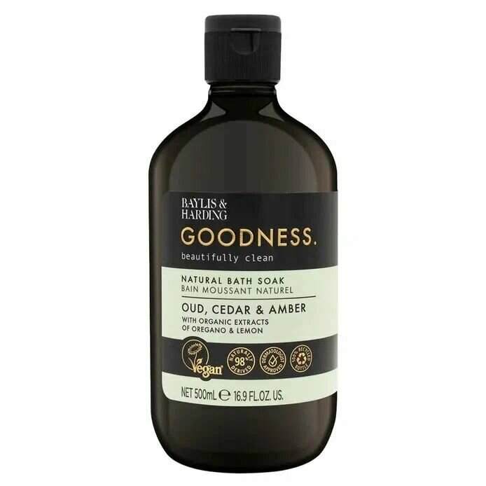 Baylis & Harding - Goodness Oud, Cedar & Amber Bath Soak Пена для ванны 500 мл
