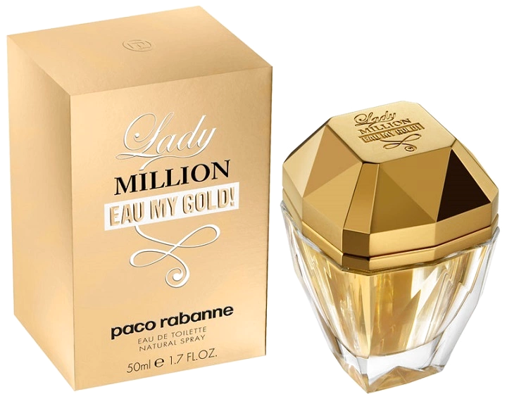 Женский парфюм Paco Rabanne Lady Million Eau My Gold 50 мл - Пако Рабан Леди Миллион О Май Голд