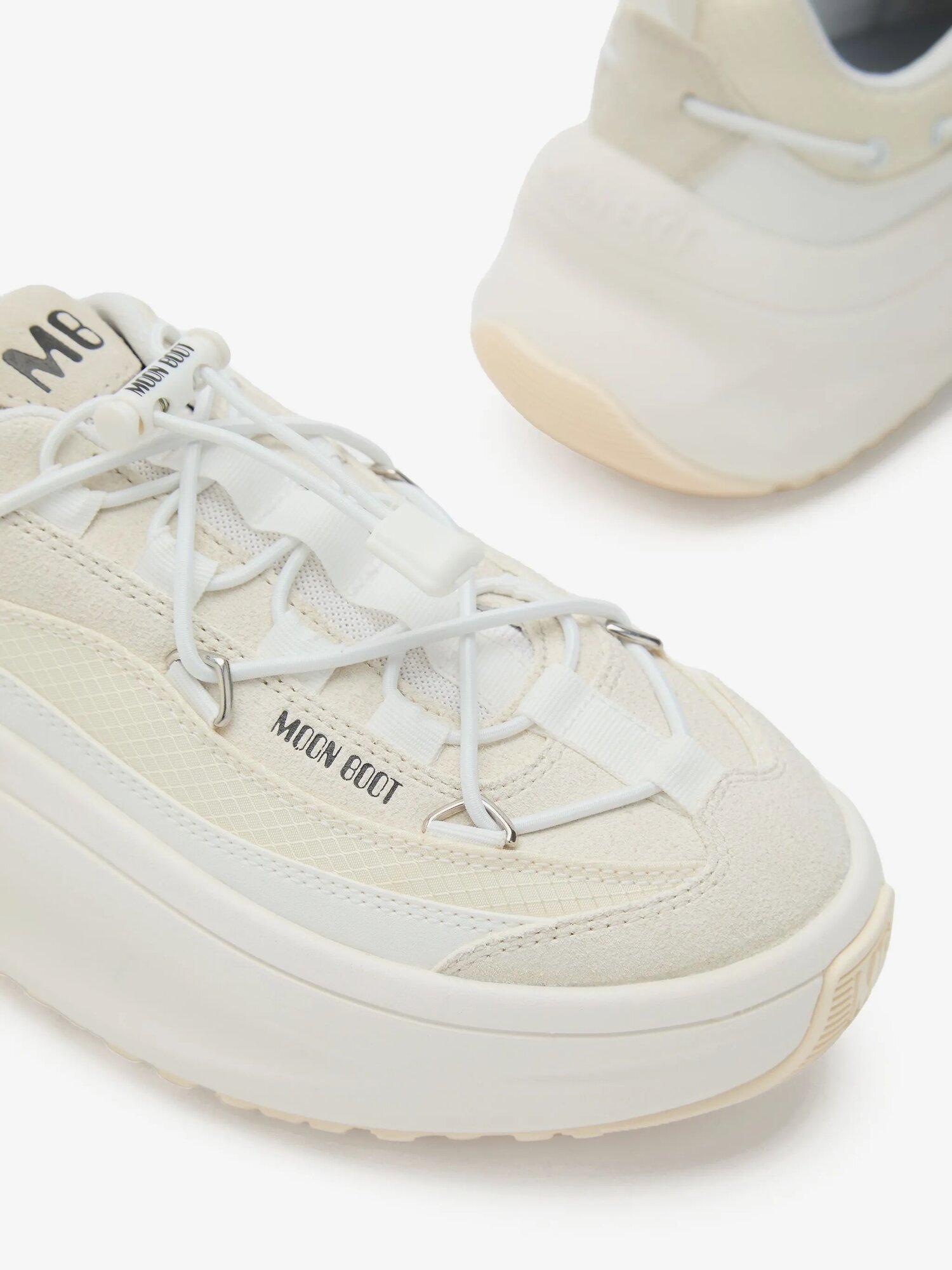 Кроссовки MOON BOOT Moon247 Xlace, размер 39 EU, бежевый/белый — фото 1