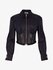 Рубашка Elisabetta Franchi Long-sleeved zip shirt, размер 40, черный